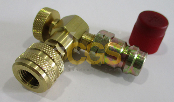 Schnellkupplung Ventil Kontrollventil Kälte Größe LXBXH 40x25x55mm ...