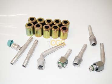 Standart Verbindungs- Fittinge Größe G6,G8,G10,G12 45° und gerade innen und Außengewinde ...